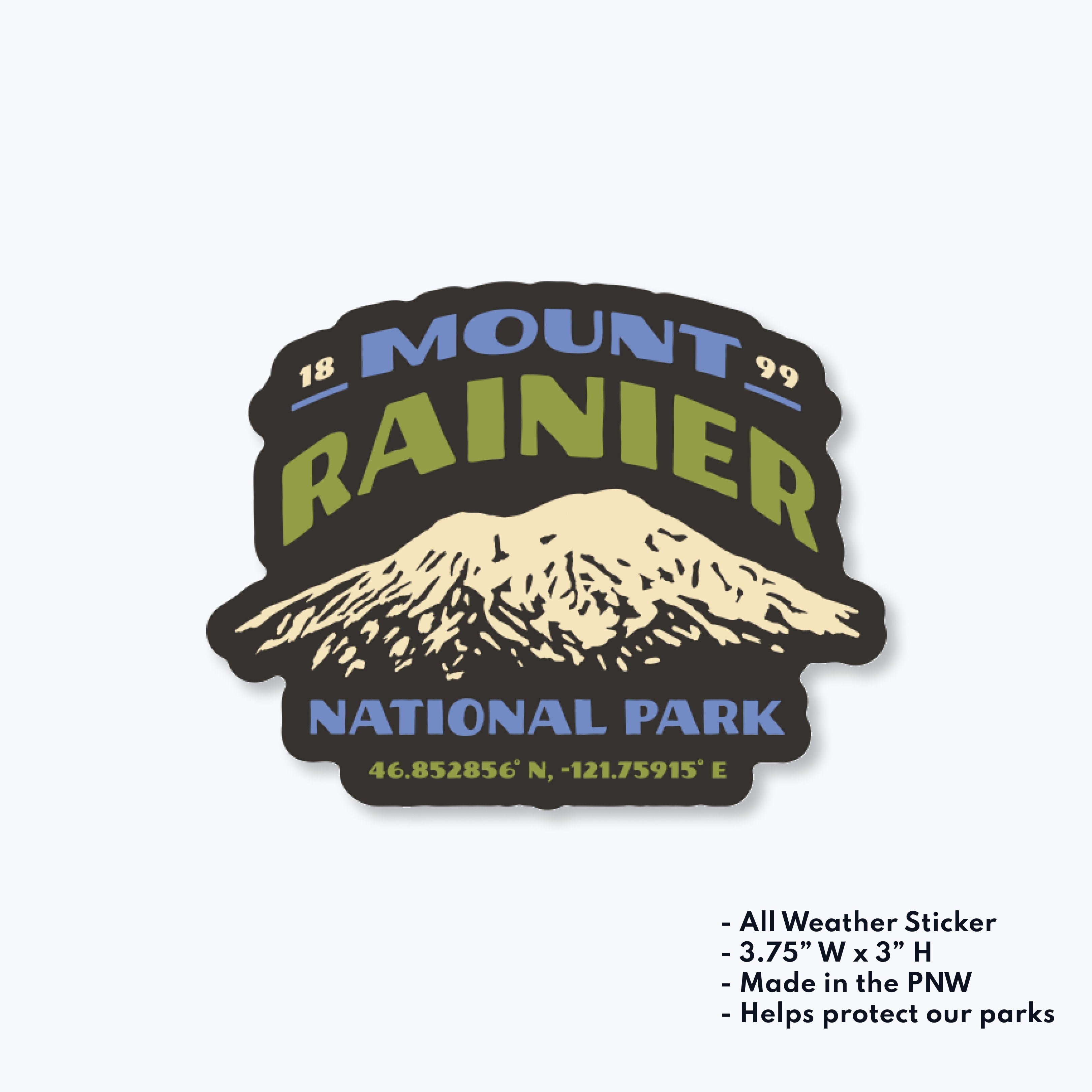 Emmonds Sticker | Mount Rainier National Park Vintage – Rainier Watch