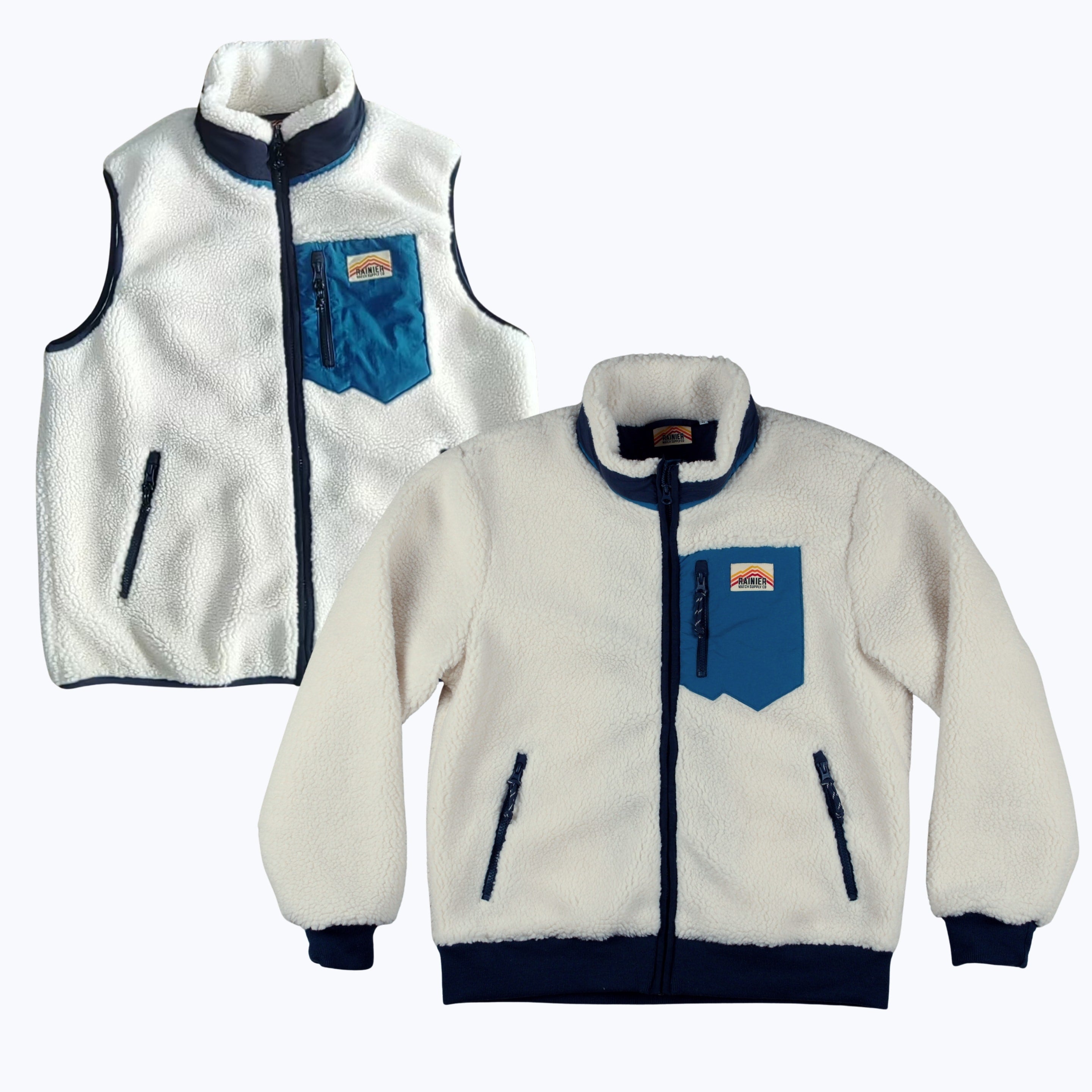 Turbo SuperFleece Jacket & Vest Bundle - Cream – Rainier Watch