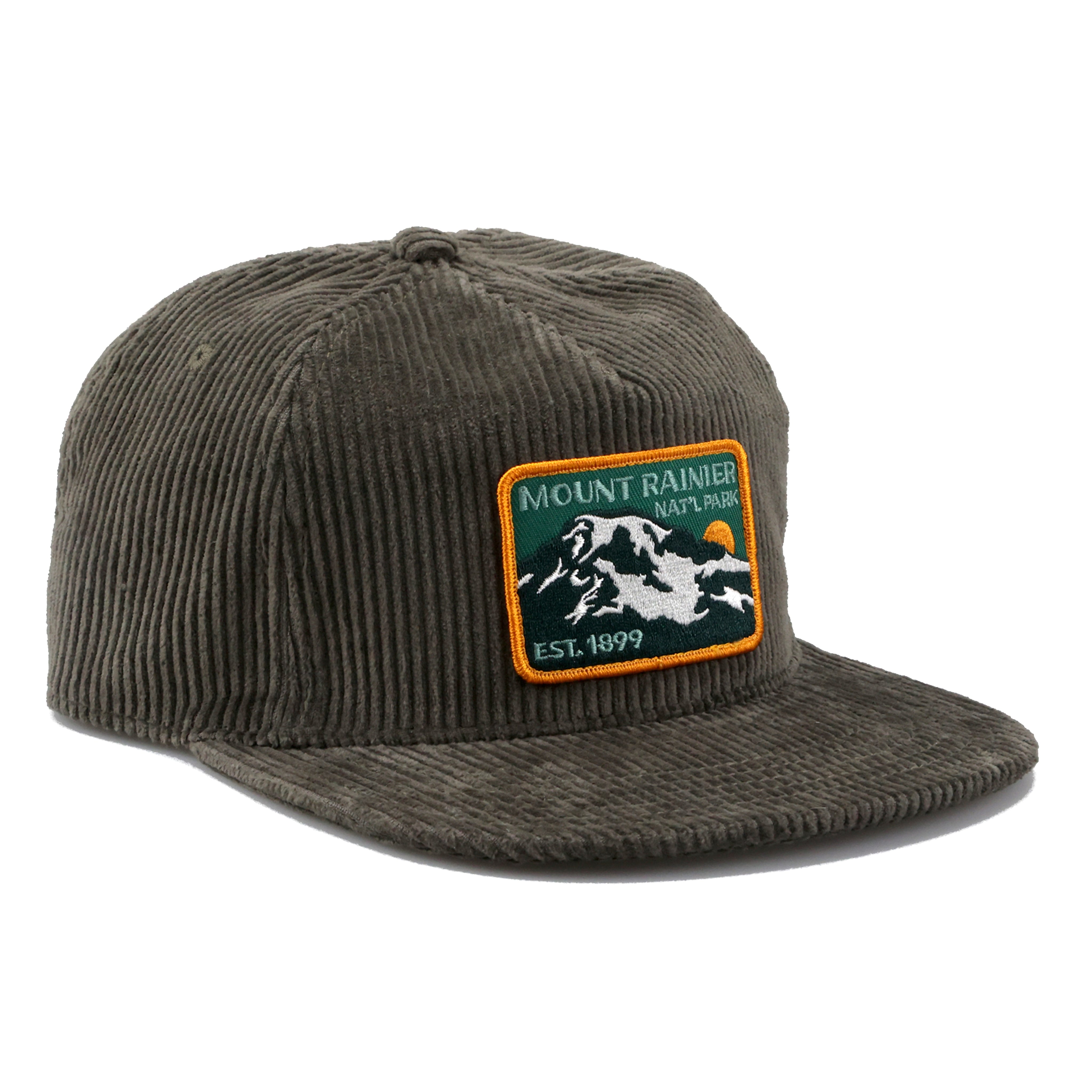 Mount Rainier National Park Est 1899 Corduroy Vintage Cap – Rainier Watch
