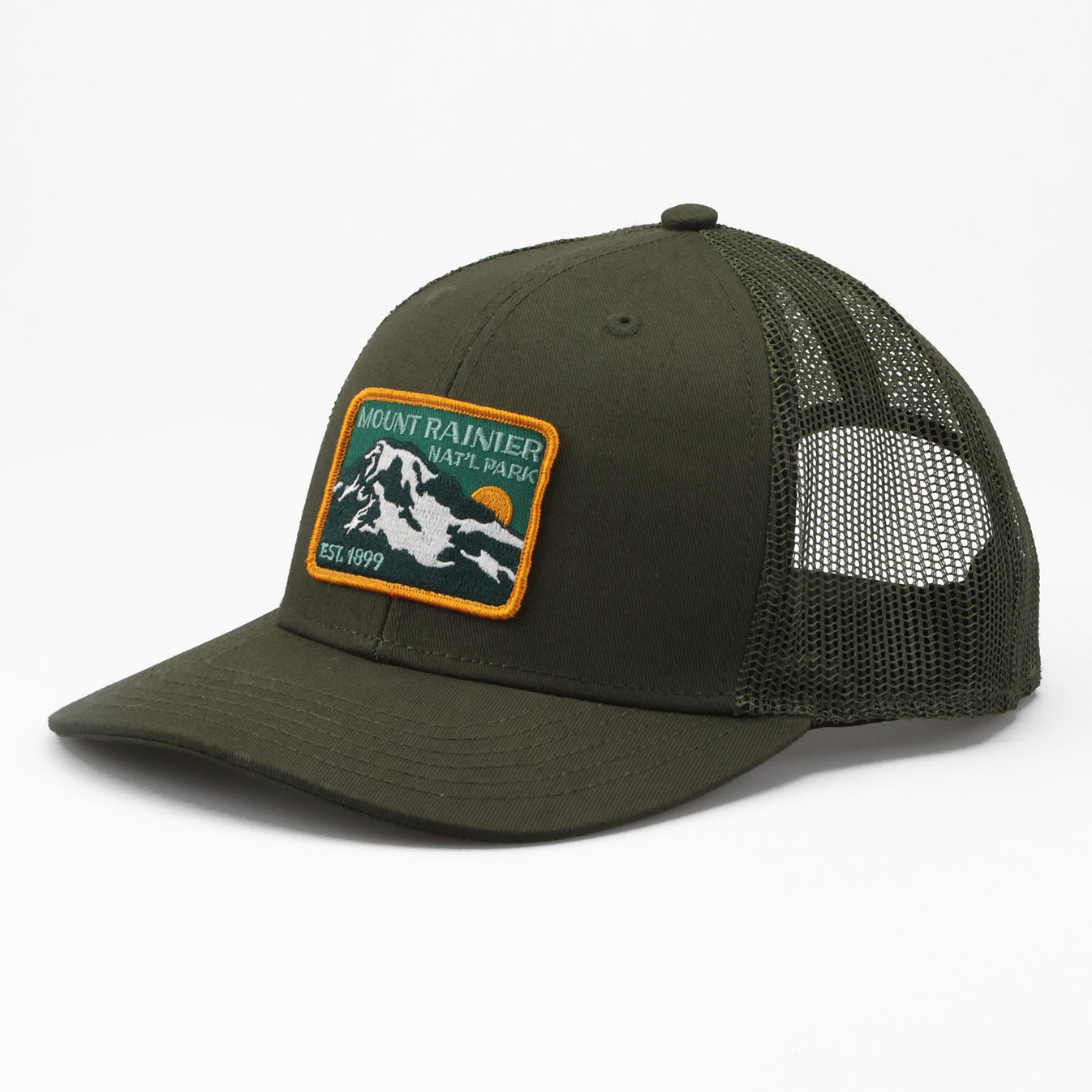 Mount Rainier National Park Est 1899 Trucker Cap – Rainier Watch