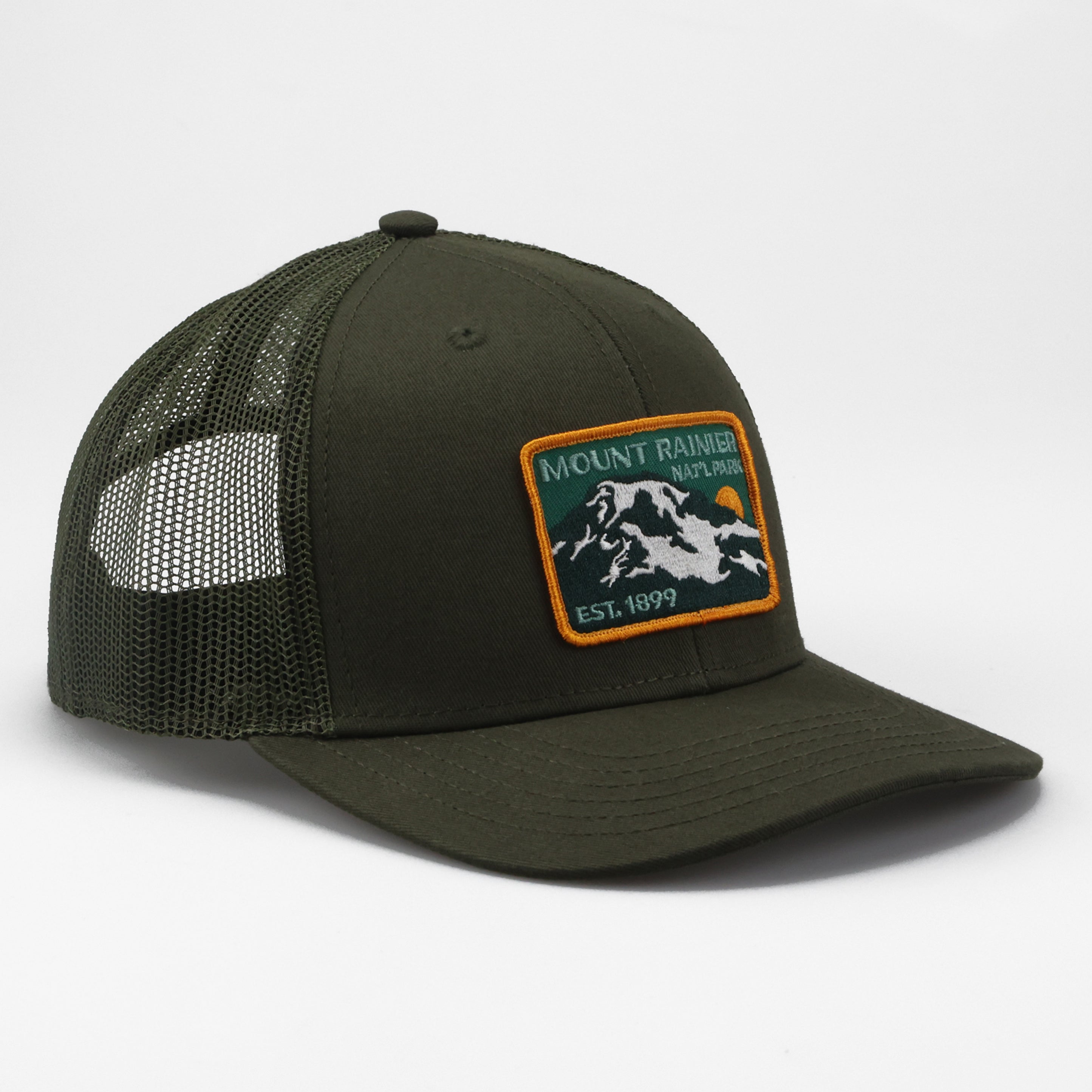 Mount Rainier National Park Est 1899 Trucker Cap – Rainier Watch