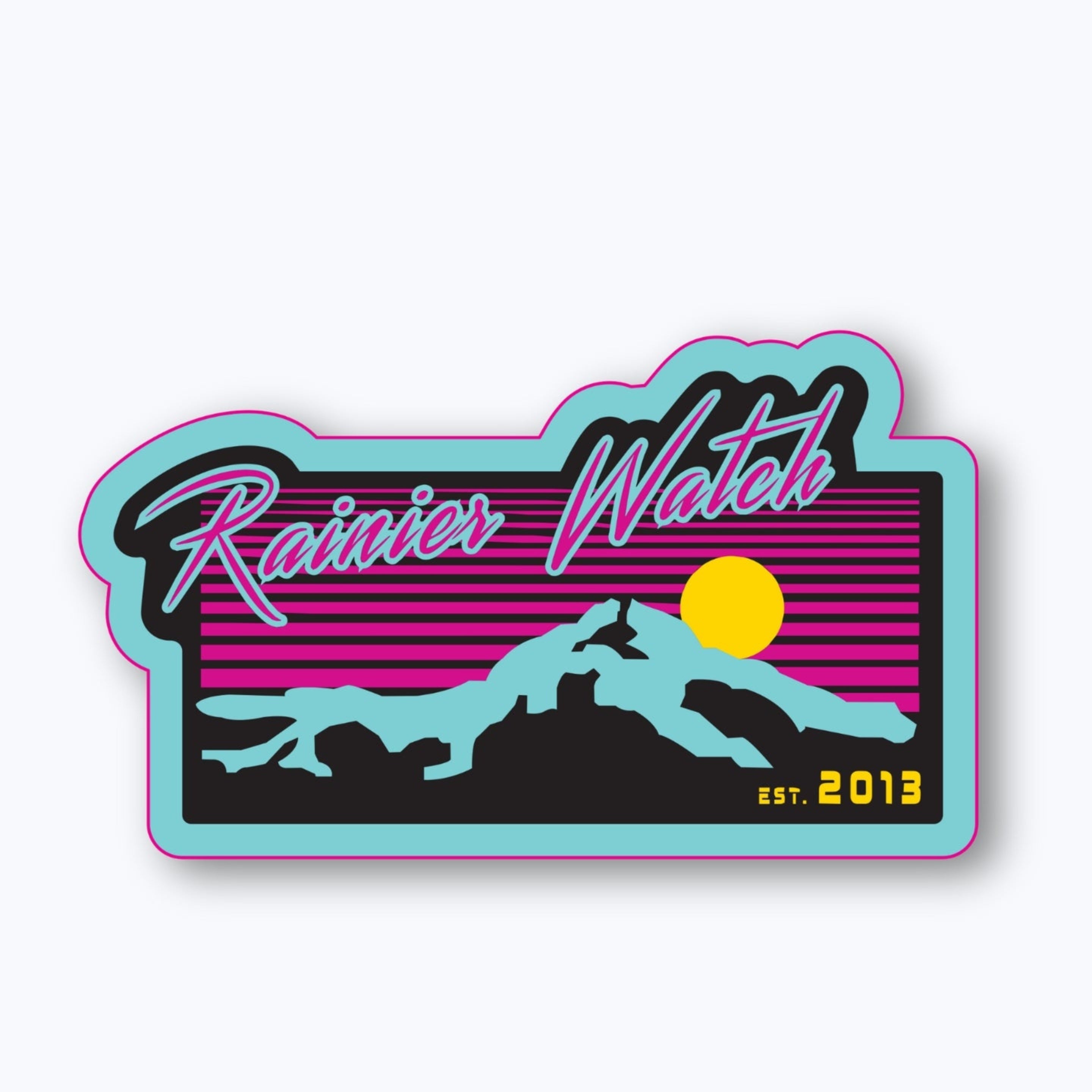 Neon Sunset Sticker – Rainier Watch