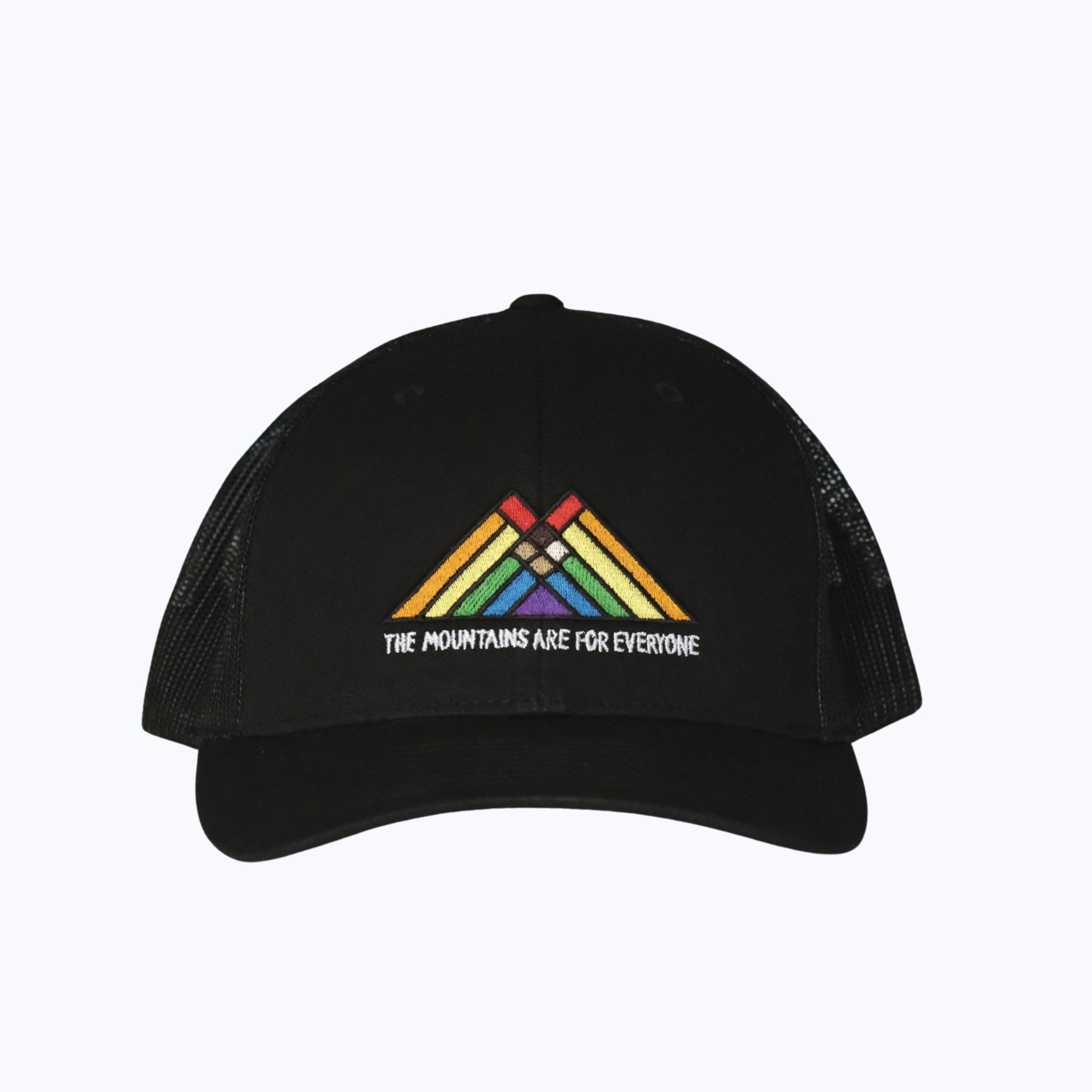 The Mountains Are For Everyone Trucker Cap | Embroidered Mesh Cap ...