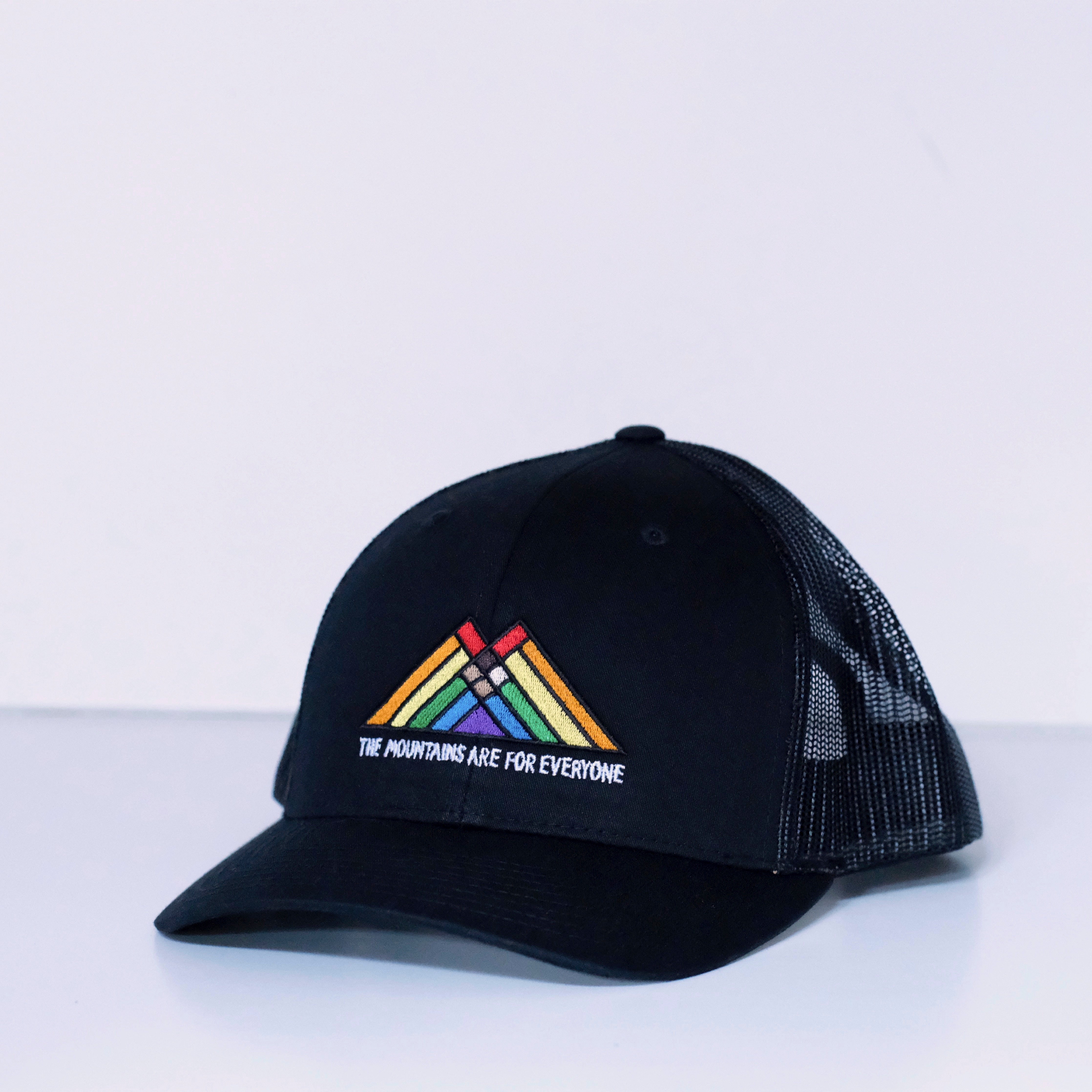 The Mountains Are For Everyone Trucker Cap | Embroidered Mesh Cap ...