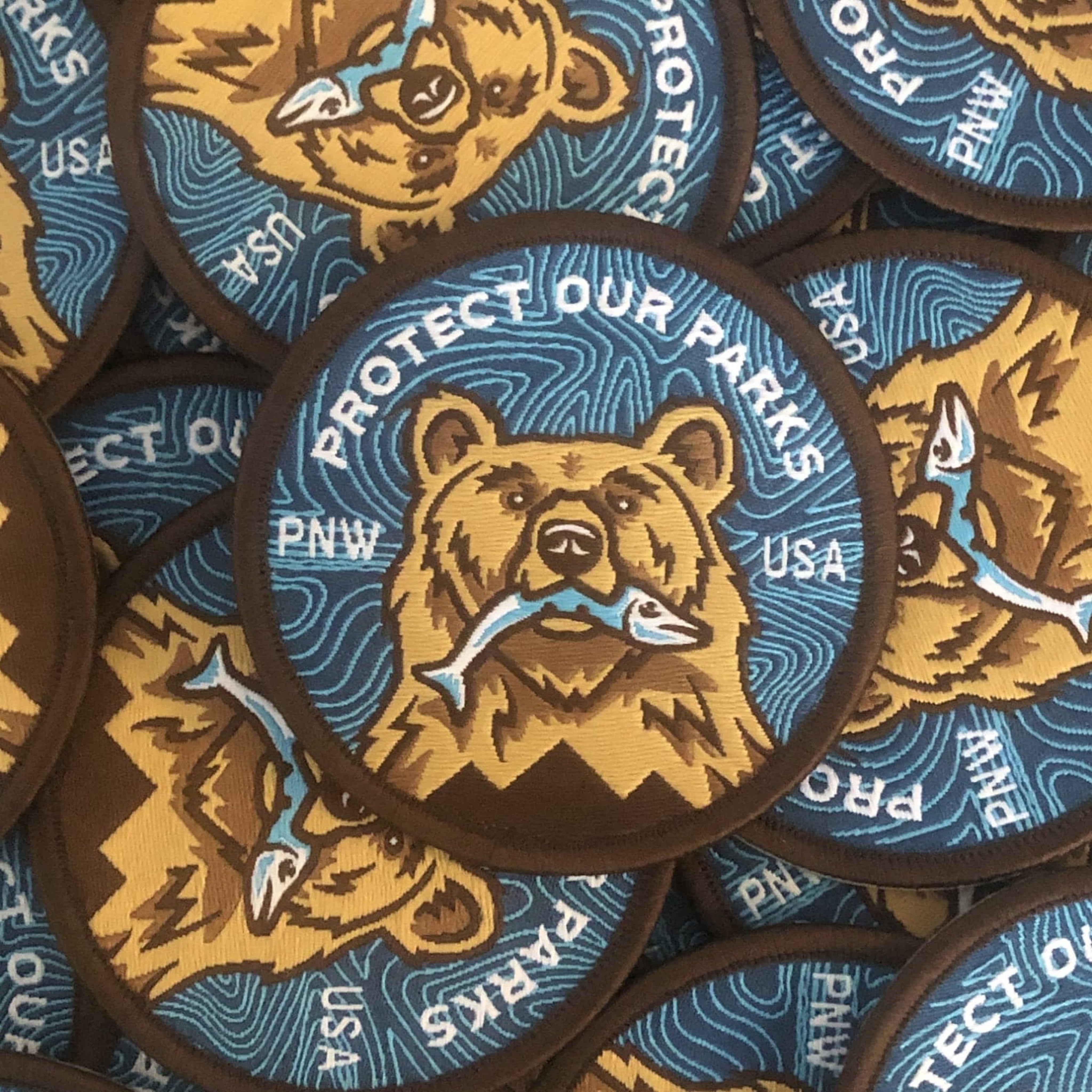 Protect Our Parks Bear Patch – Rainier Watch